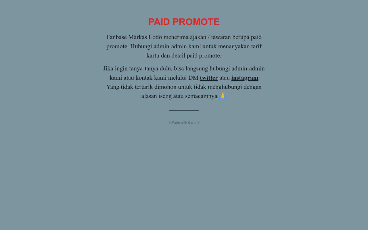 Paid promote